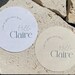 Round Place Cards - Etsy