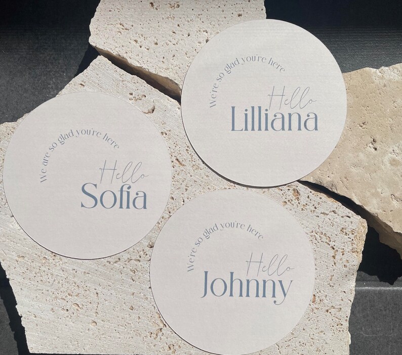 Round Place Cards - Etsy