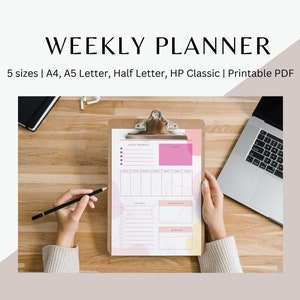 Weekly Planner Printable Weekly to Do List Pastel Weekly - Etsy