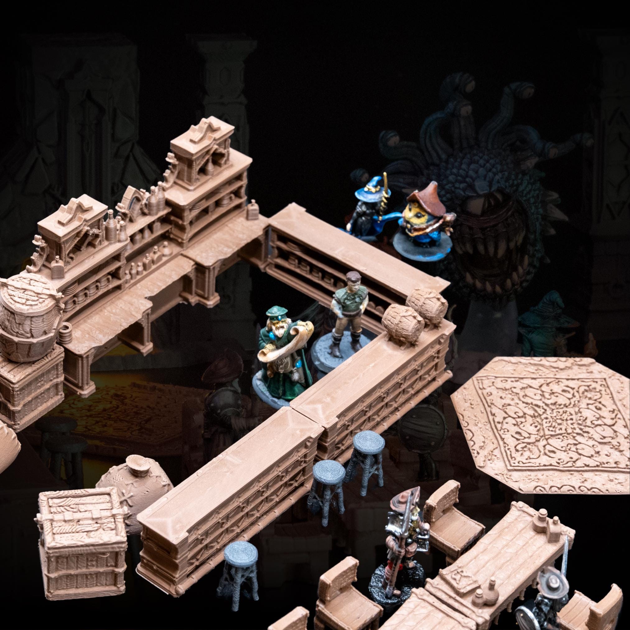 Tavern Furniture Set | DND Miniature Terrain for Tabletop RPG | 28mm ...