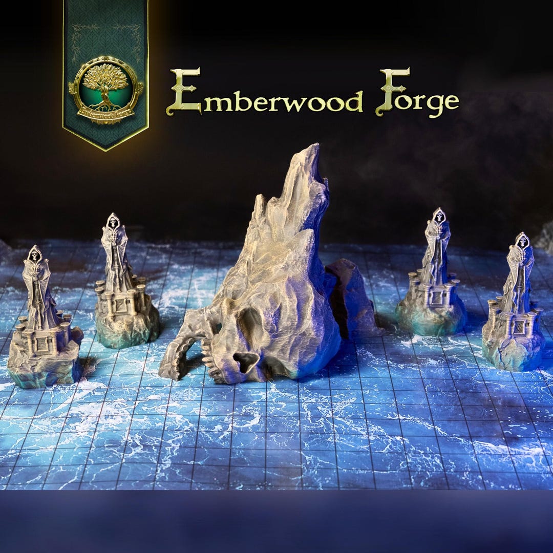 Skull Cavern Rock | Dnd Scatter Terrain | Dungeons & Dragons | TTRPG ...