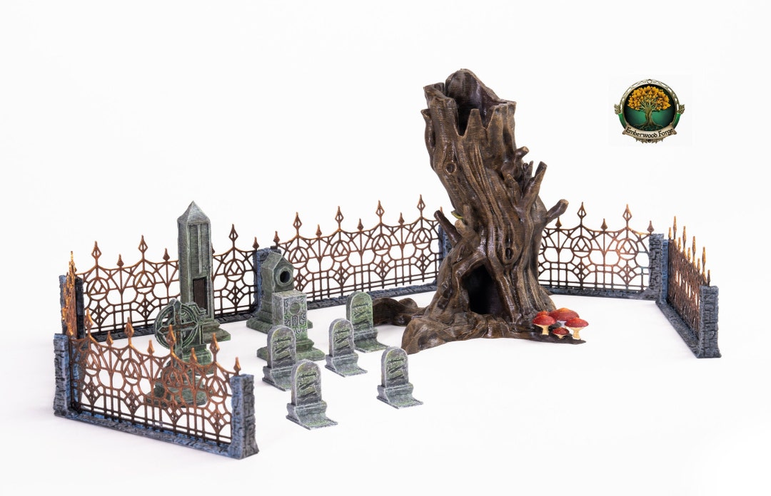Wickwood Graveyard Dnd Dungeons & Dragons Pathfinder Tabletop Miniature ...