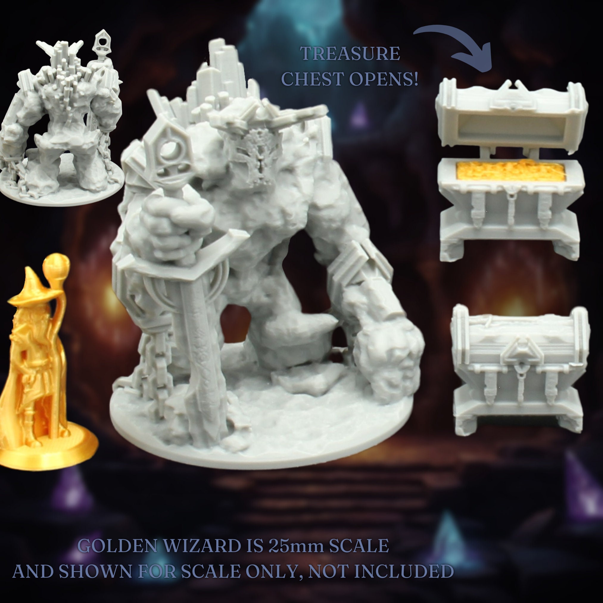 Ice Crystal Golem Encounter Set Dnd Dungeons & Dragons Tabletop ...