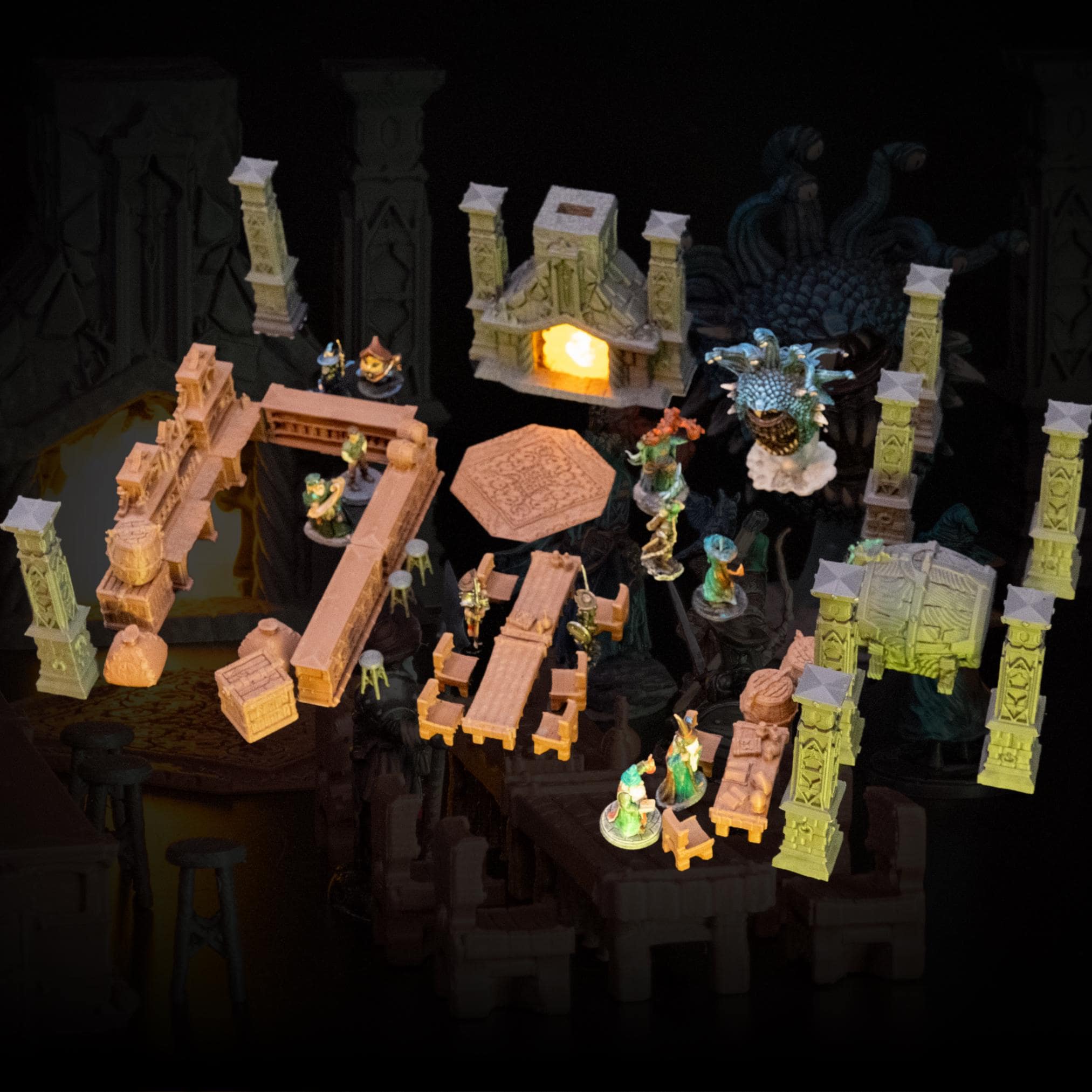 Tavern Furniture Set | DND Miniature Terrain for Tabletop RPG | 28mm ...