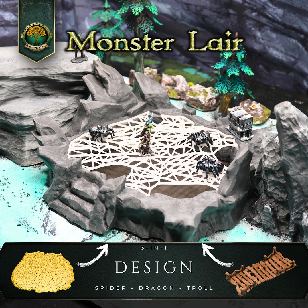 3-in-1 Monster Lair | Dnd | Dungeons & Dragons | Tabletop Miniature ...
