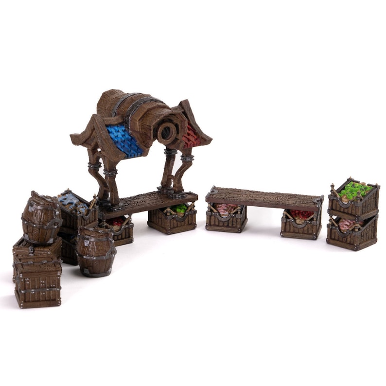 Emberwood Marketplace Set Dnd Dungeons & Dragons Tabletop Miniature RPG ...