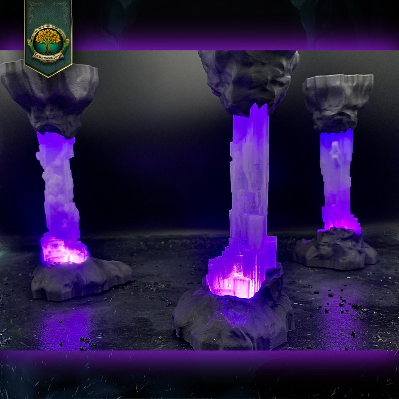 LED Crystal Cavern Columns – Dnd Warhammer Terrain - Etsy