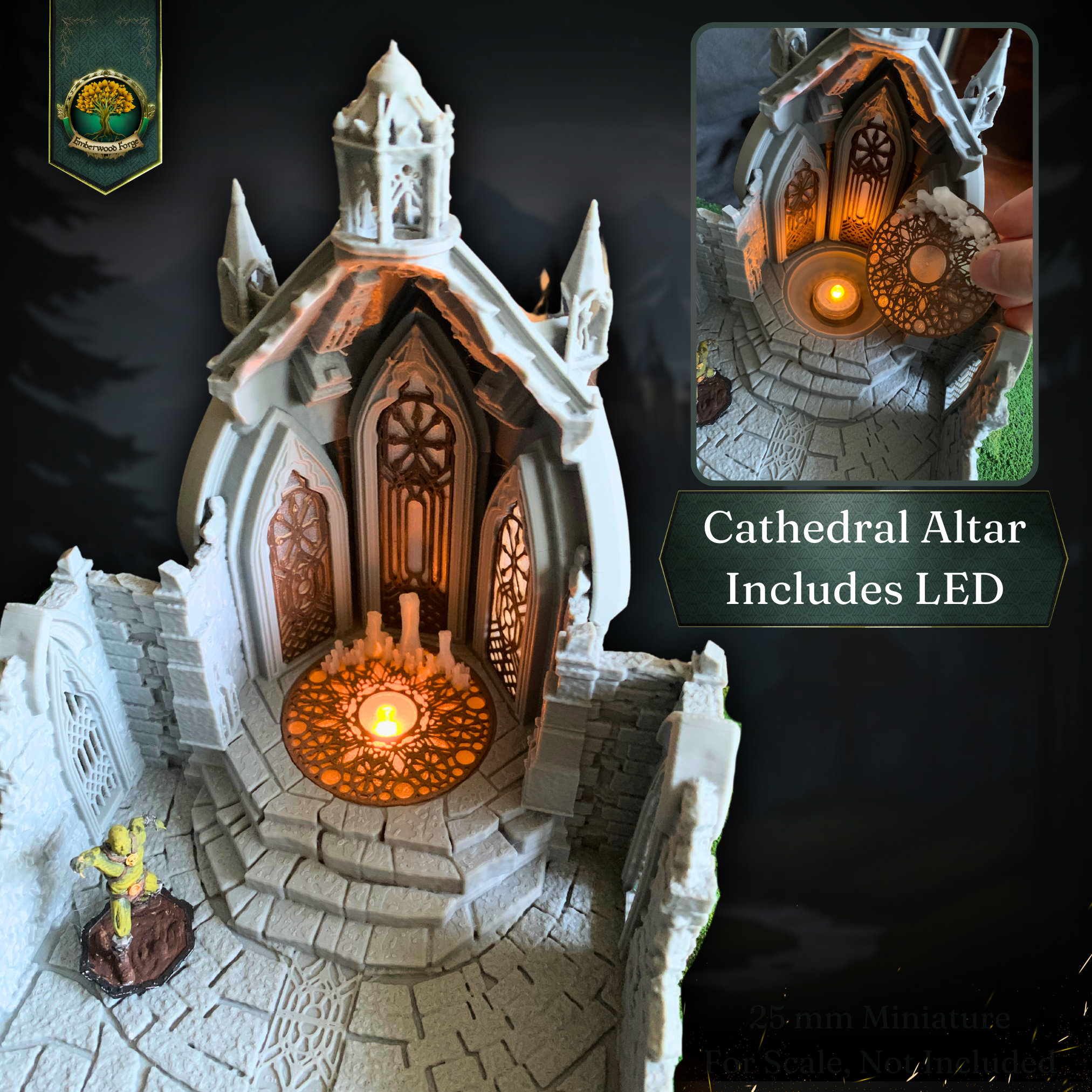 Ruined Cathedral Church Temple Dnd Dungeons & Dragons Pathfinder ...