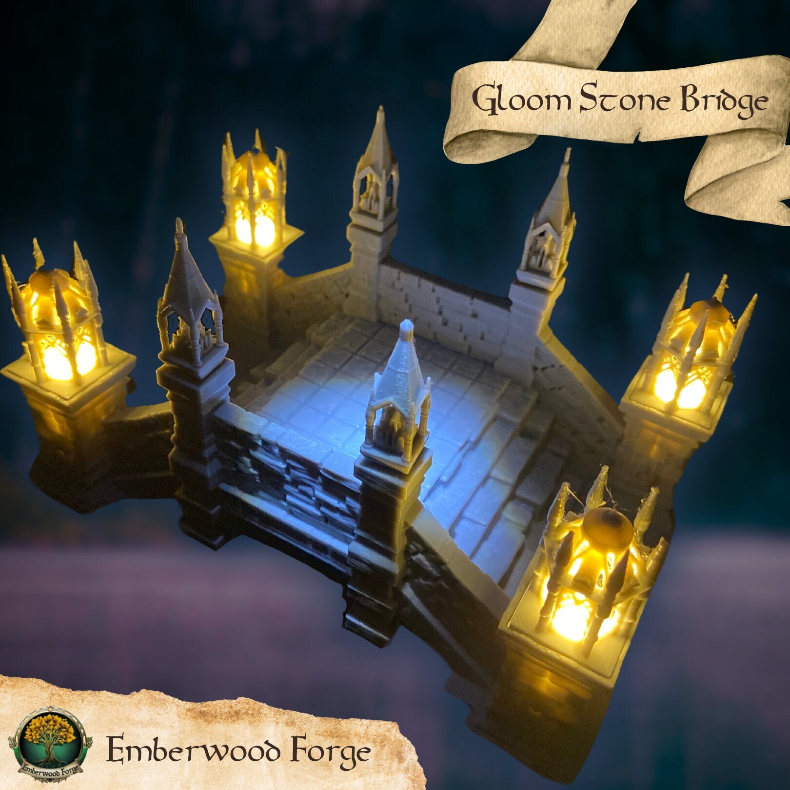 Gloom Stone Bridge Dnd Dungeons & Dragons Tabletop Miniature RPG ...