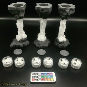 Crystal Cavern Terrain – LED Columns for Dnd Warhammer Wargaming ...