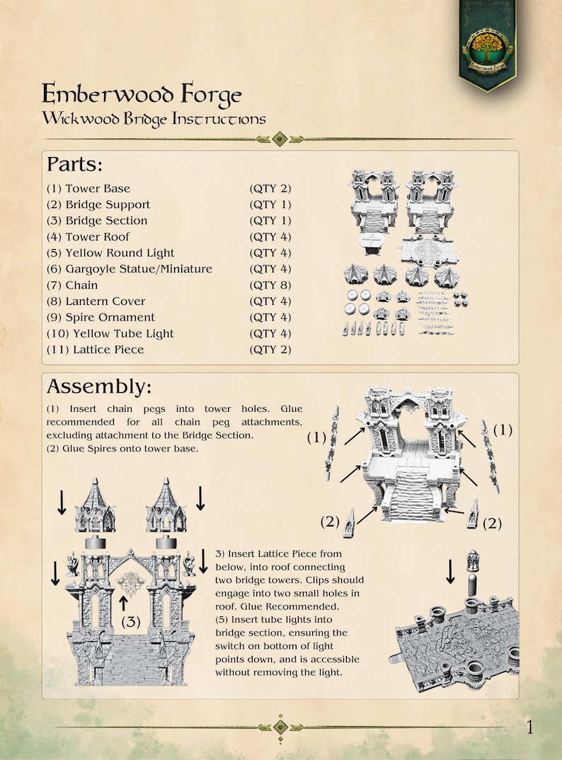 Wickwood Bridge | Dnd Terrain | Dungeons & Dragons | Miniature | TTRPG ...