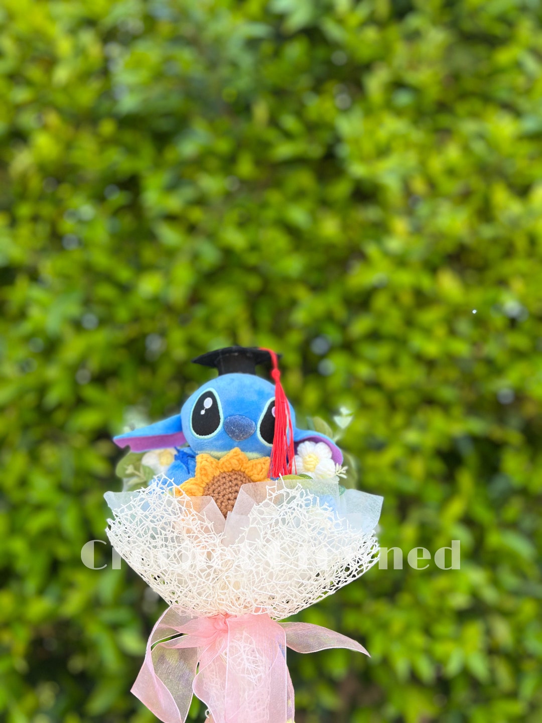 Lilo & Stitch Inspired Graduation Plush Flower Bouquet, Student Grad ...