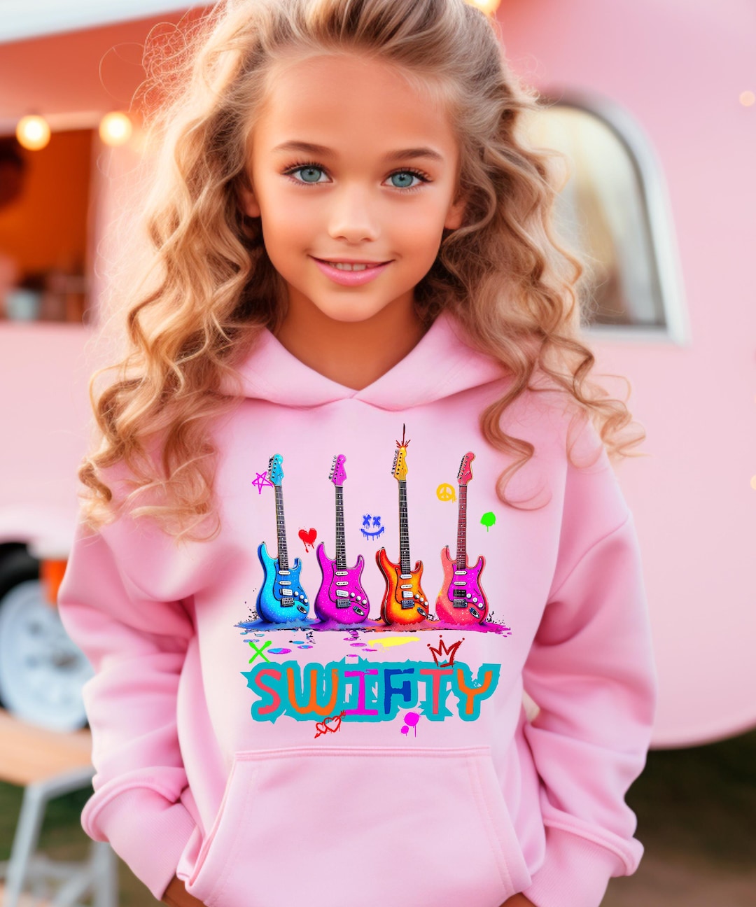 Swifty Grafitti Color Kids Hoodie, Christmas Gift Kid Pullover ...