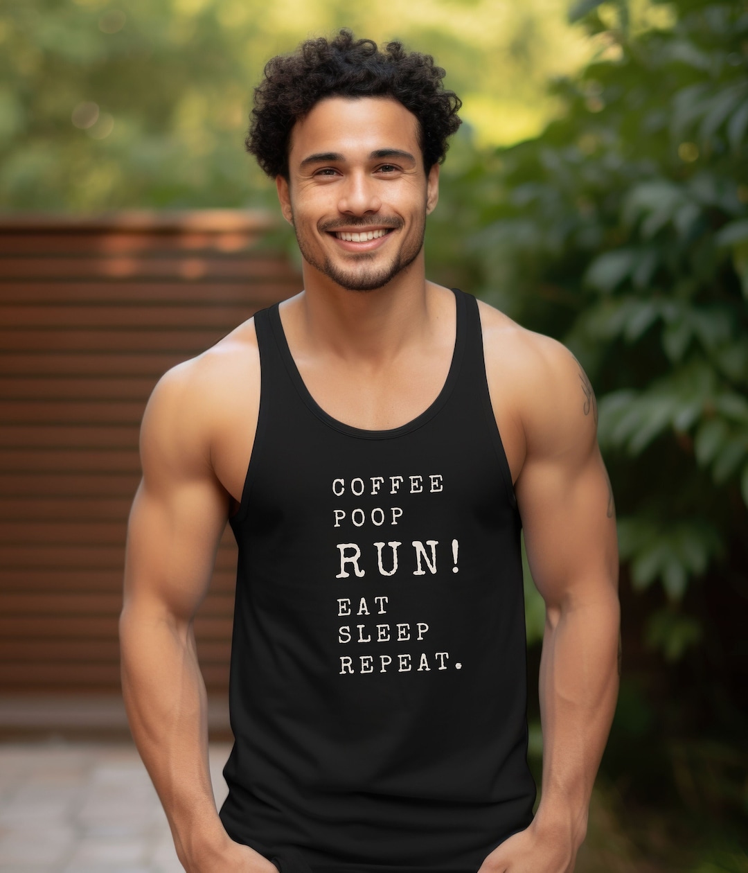 Men's Running Tank, Men's Funny Running Tank, Men's Running Tee, Men's ...