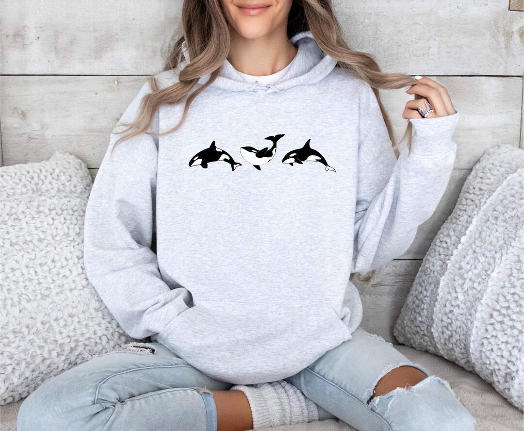 Trio of Orcas Sweatshirt, Orcas Hoodie, Orcas Shirt, Orca Whale Shirts ...