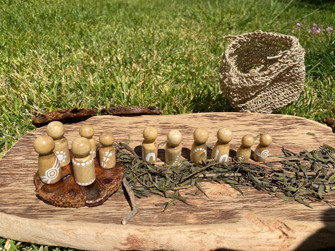 Small Indigenous Peg Doll - Etsy Australia