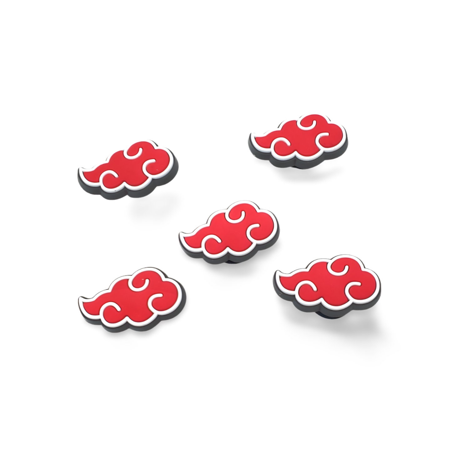 Naruto Akatsuki Red Cloud Shoe Crocs Charm - Etsy Australia