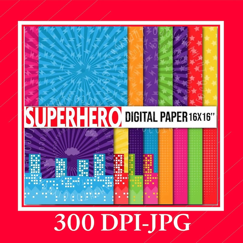 Superhero Pop Art - Etsy