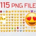 115 Ios Emoji PNG Clipart: Face Emotion Graphics (digital Download) - Etsy