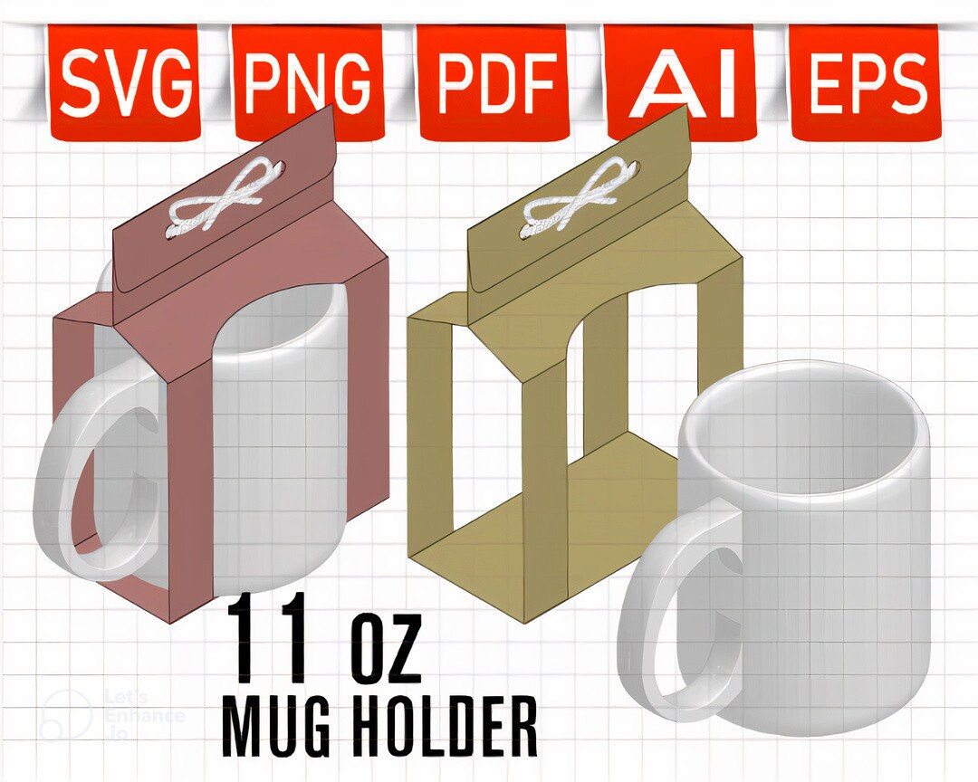 11oz Mug Box SVG Template, Cricut Mug Press (digital Download) - Etsy