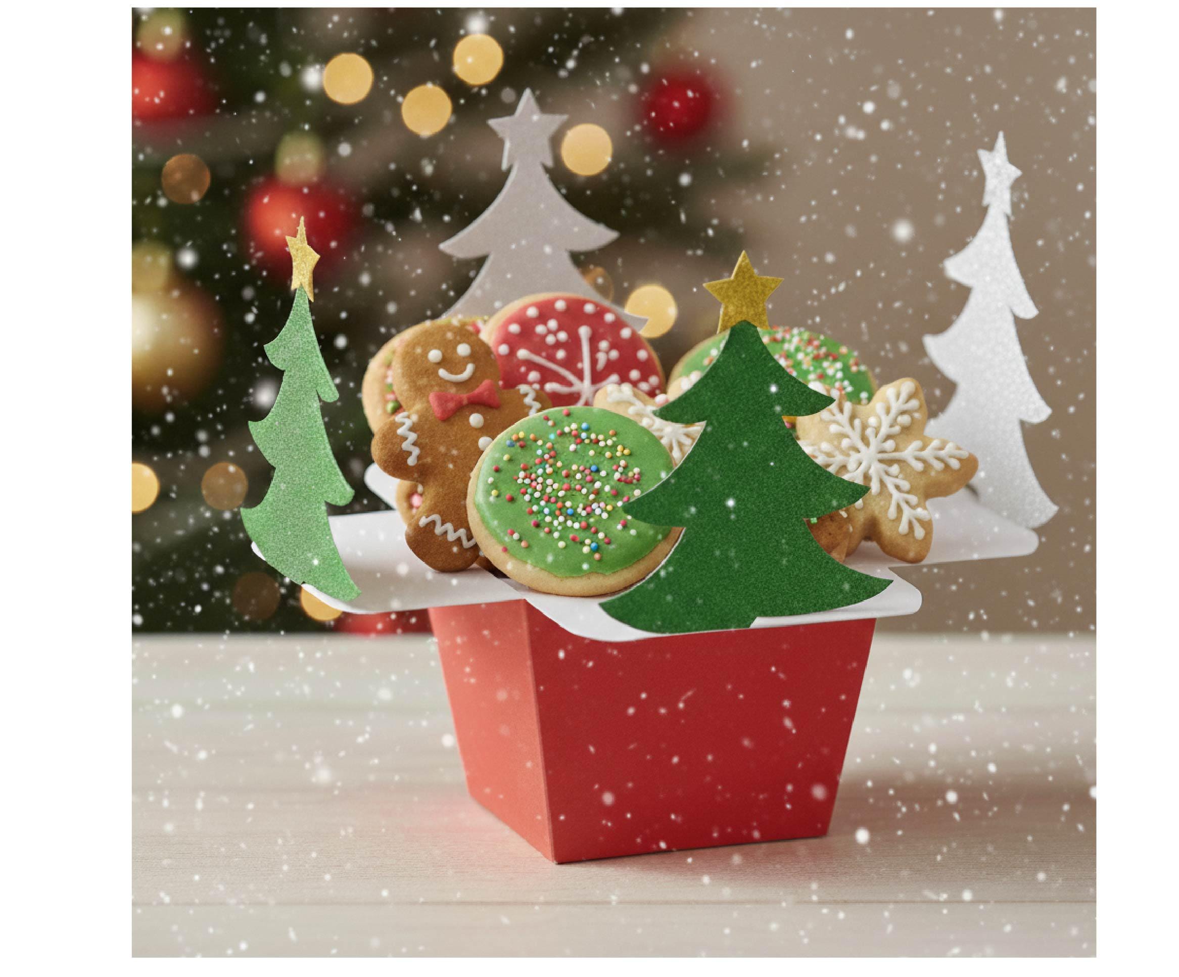 Christmas Tree Cookie Box Template: 3D Gift Box SVG PNG - Etsy