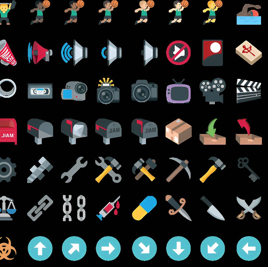 Mega Emoji Clipart Bundle: 5000+ Emoji Smiley Stickers (digital ...