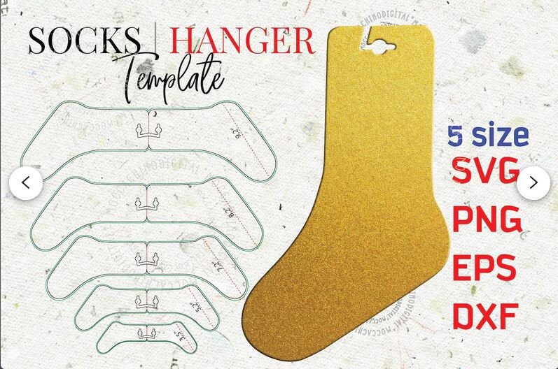 Sock Jig Template Bundle, No Show Socks, 5 Size (svg, Png, Eps, Dxf) - Etsy
