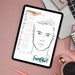 Male Face Chart, Face Chart for Makeup ,printable Make up Artist ...