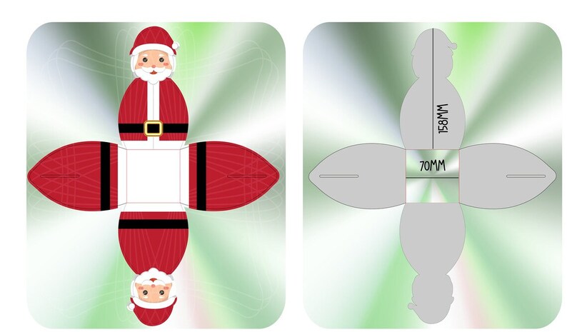 Christmas Gift Box Bundles SVG PNG, Holiday Favor Candy Popcorn Santa ...