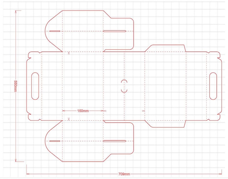 Gable Box Template: Lunch Box SVG, Cricut Cut Files (digital Download ...