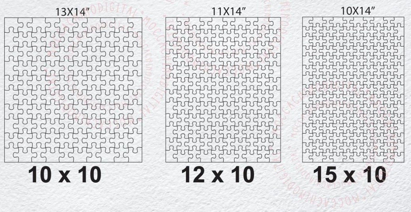 Jigsaw Puzzle Template SVG: Laser Cut Vector Clipart (digital Download ...