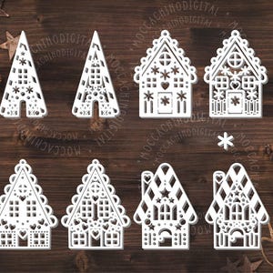 Gingerbread House SVG Bundle: Christmas Laser Cut Files (digital ...