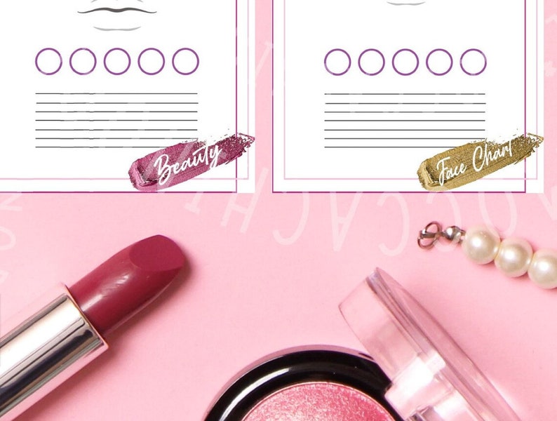 Makeup Face Chart Bundle Female Face Chart Face Chart For Makeup