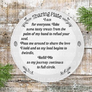Christmas Giving Plate (svg, Png, Eps, Ai), DIY Hostess Gift (digital ...
