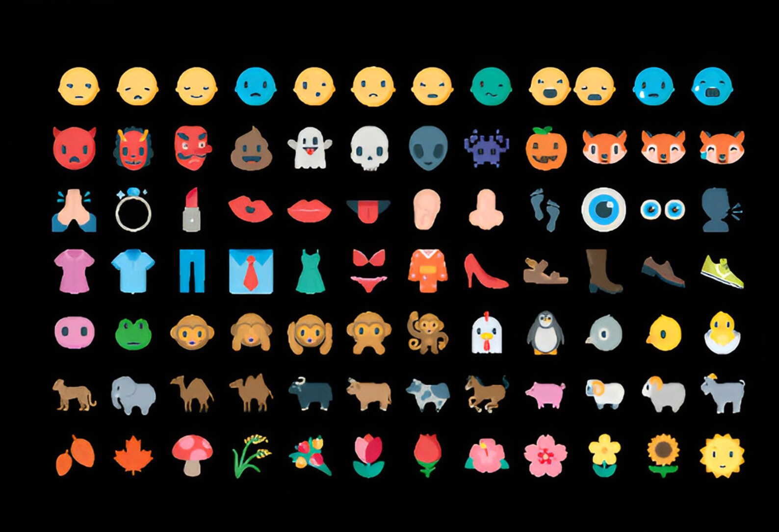 Mega Emoji Clipart Bundle: 5000+ Emoji Smiley Stickers (digital ...
