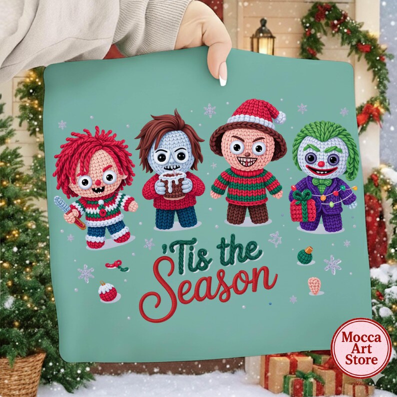 Horror Christmas PNG Bundle | Chibi Horror Xmas Clipart & Chucky ...