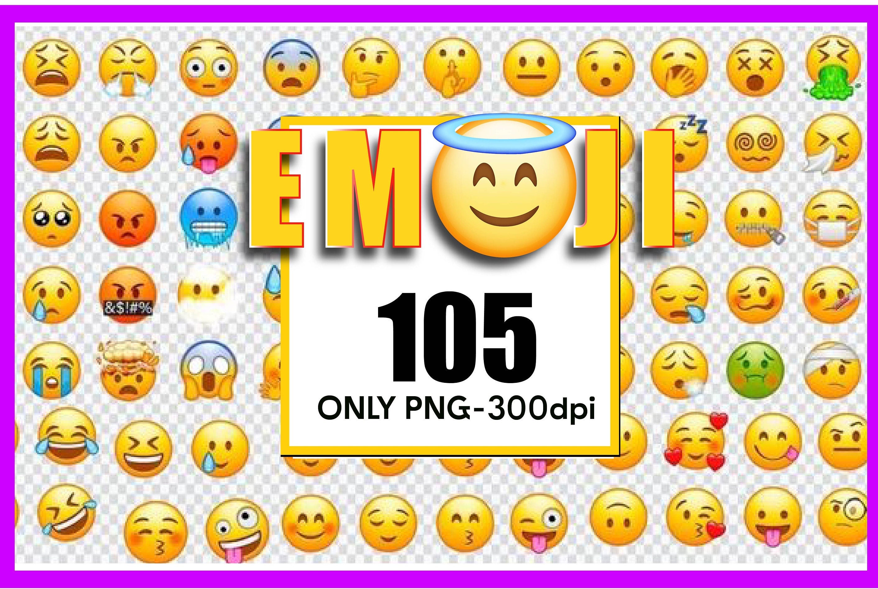 Funny Emoji PNG Bundle: 105+ Ios Emoticons (digital Download) - Etsy
