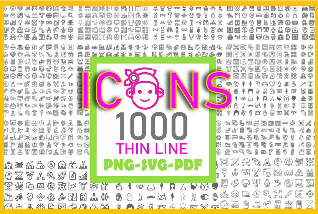 1000 ICON BUNDLE Svg,film Icon,navigation Icon,maps Icon, Shopping Icon ...