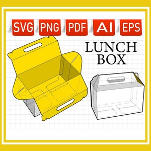 Gable Box Template, Lunch Box Svg, Gable Box SVG, Box Template SVG ...