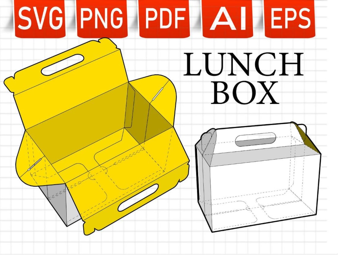 Gable Box Template, Lunch Box Svg, Gable Box SVG, Box Template SVG ...