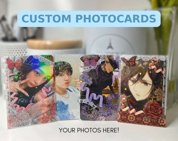 CUSTOM PVC Photocard - Etsy