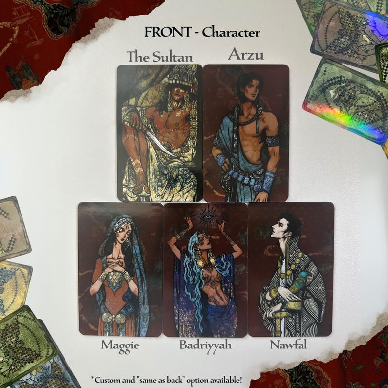 Sultan Cards - Custom Sultan's Game Character Cards - Etsy Canada