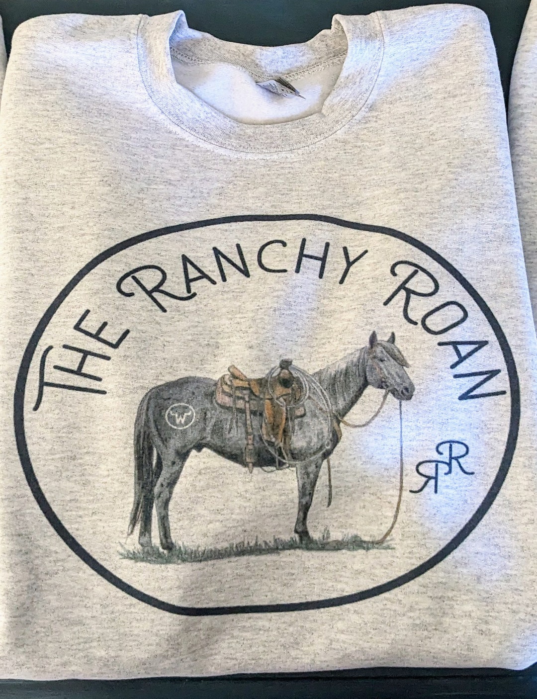The Ranchy Roan Logo Shirt - ASH GRAY - Etsy