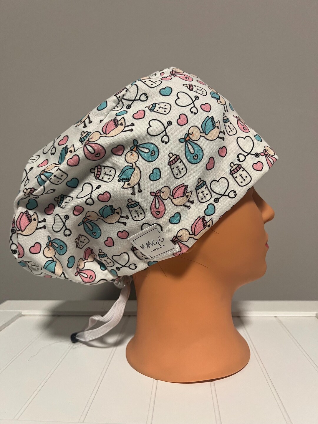 Euro or Ponytail Style Scrub Cap Labor and Delivery, L&D, NICU - Etsy