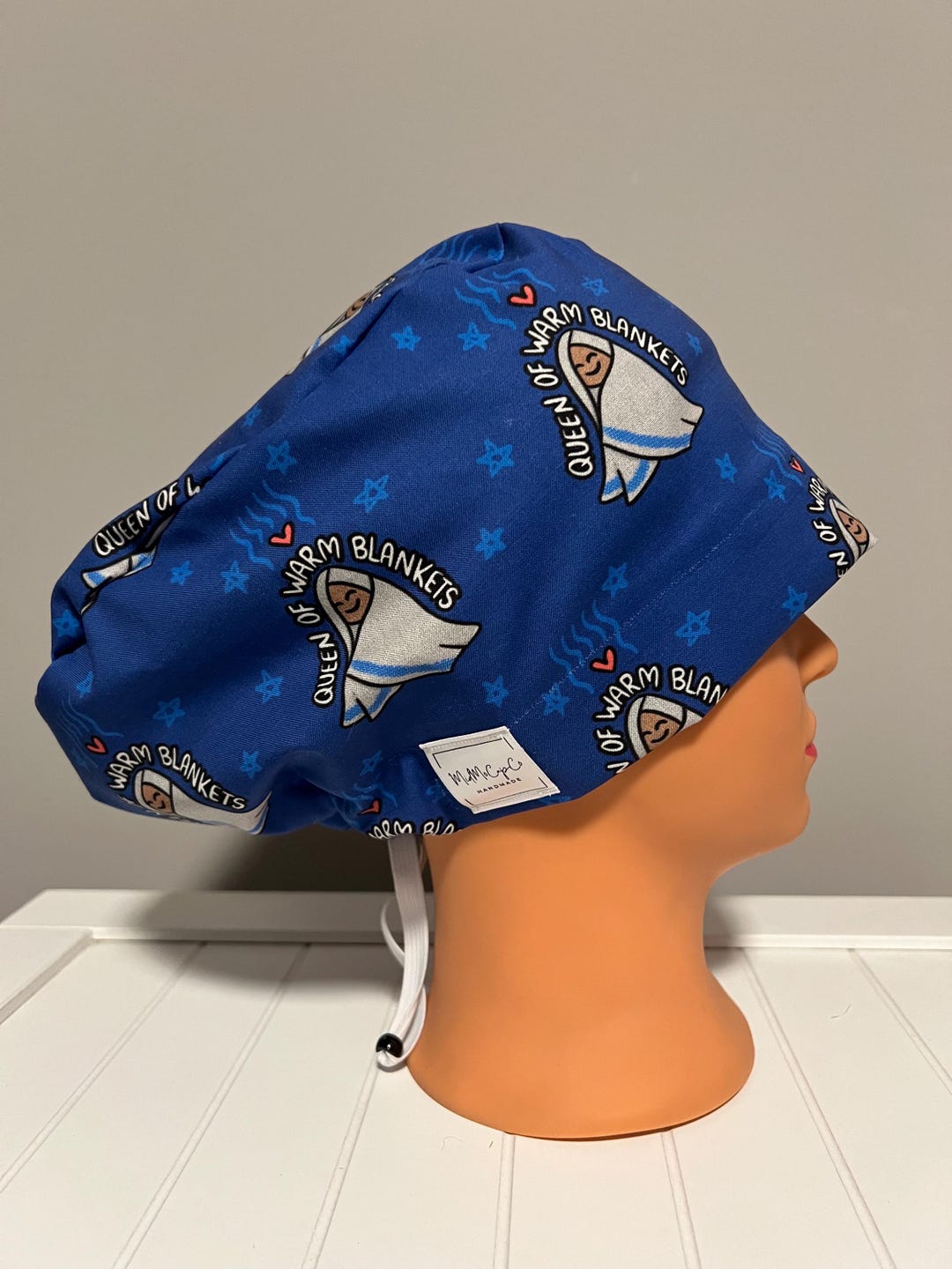 Euro or Ponytail Style Scrub Cap Queen of Warm Blankets, Anesthesia ...