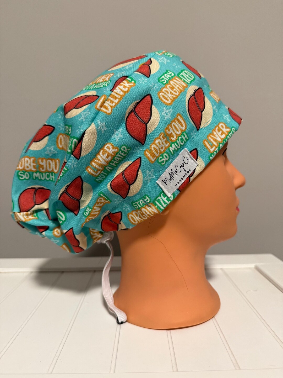 Euro or Ponytail Style Scrub Cap General Surgery, Transplant, Liver Not ...