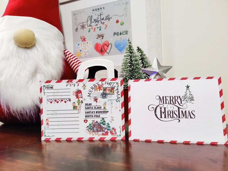 Printable Postcard for Santa Christmas Letter for Santa Mail - Etsy