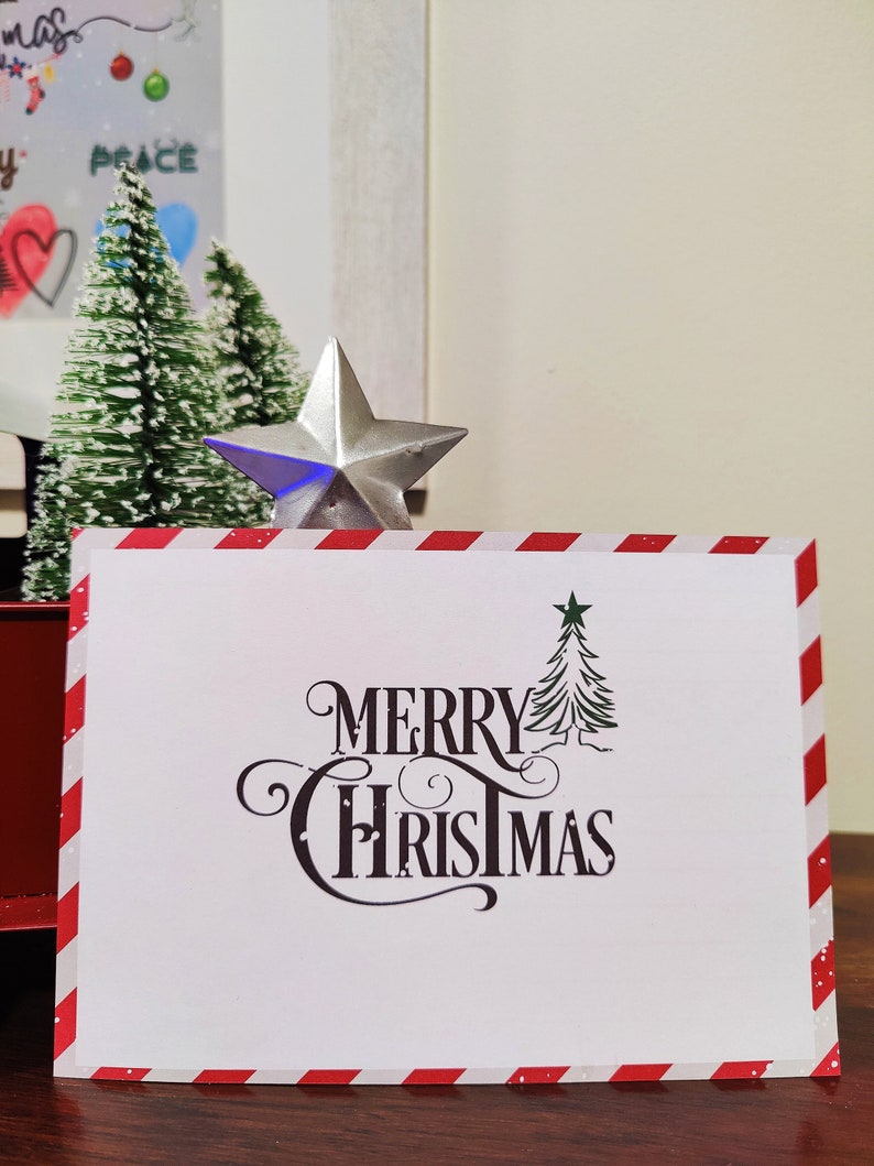 Printable Postcard for Santa Christmas Letter for Santa Mail - Etsy