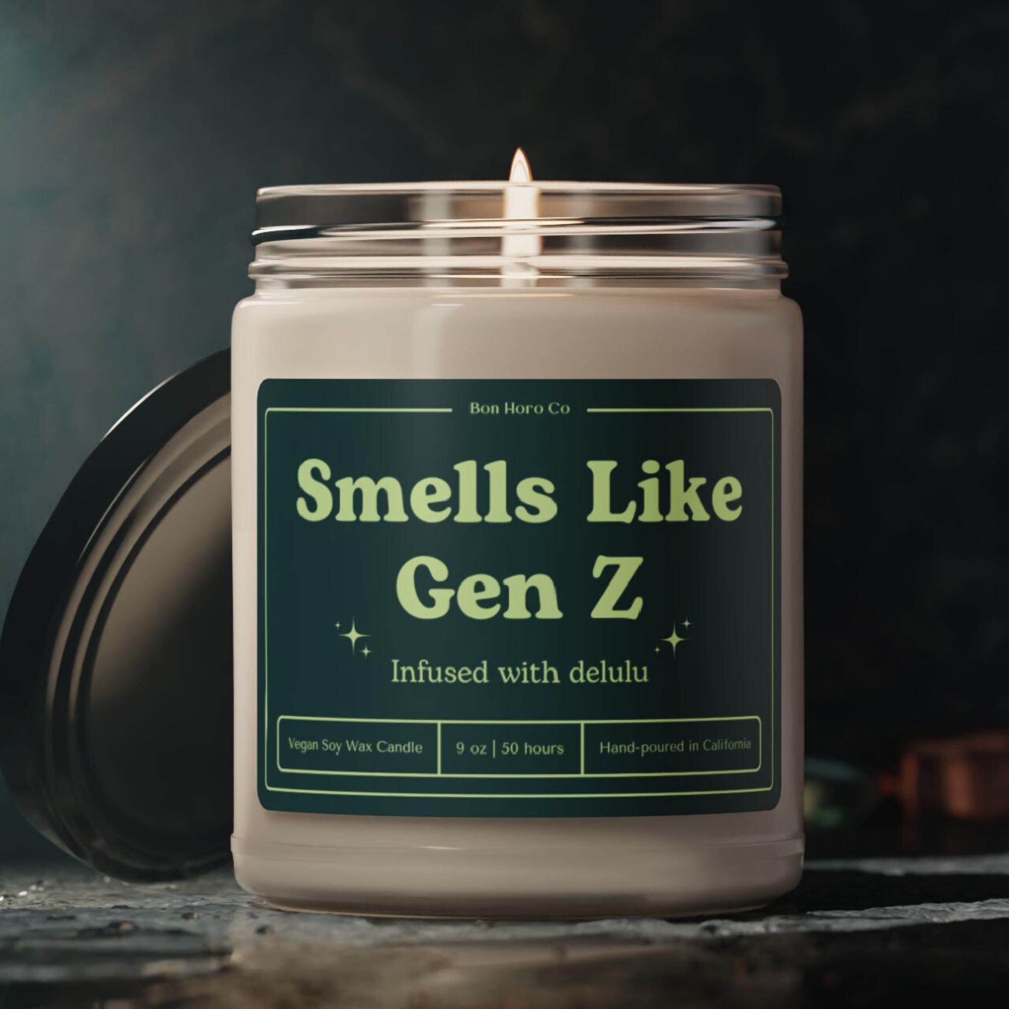 Smells Like Gen Z | Infused With Delulu | Green | Gifts for Him Her ...