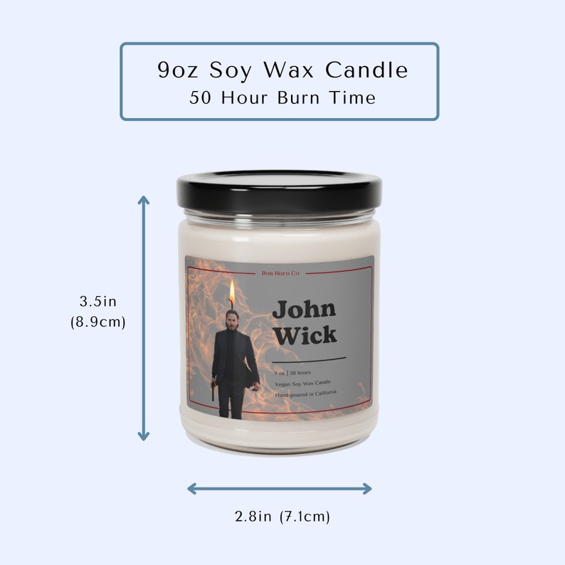 John Wick Meme Candle | Funny Candles | Clear Jar | Candle Gifts for ...